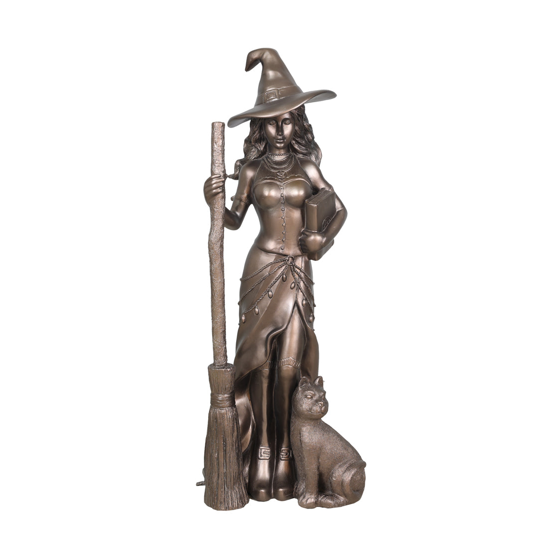 Halloween Witch Decoration | Bronze Fiberglass | Halloween Statue ...