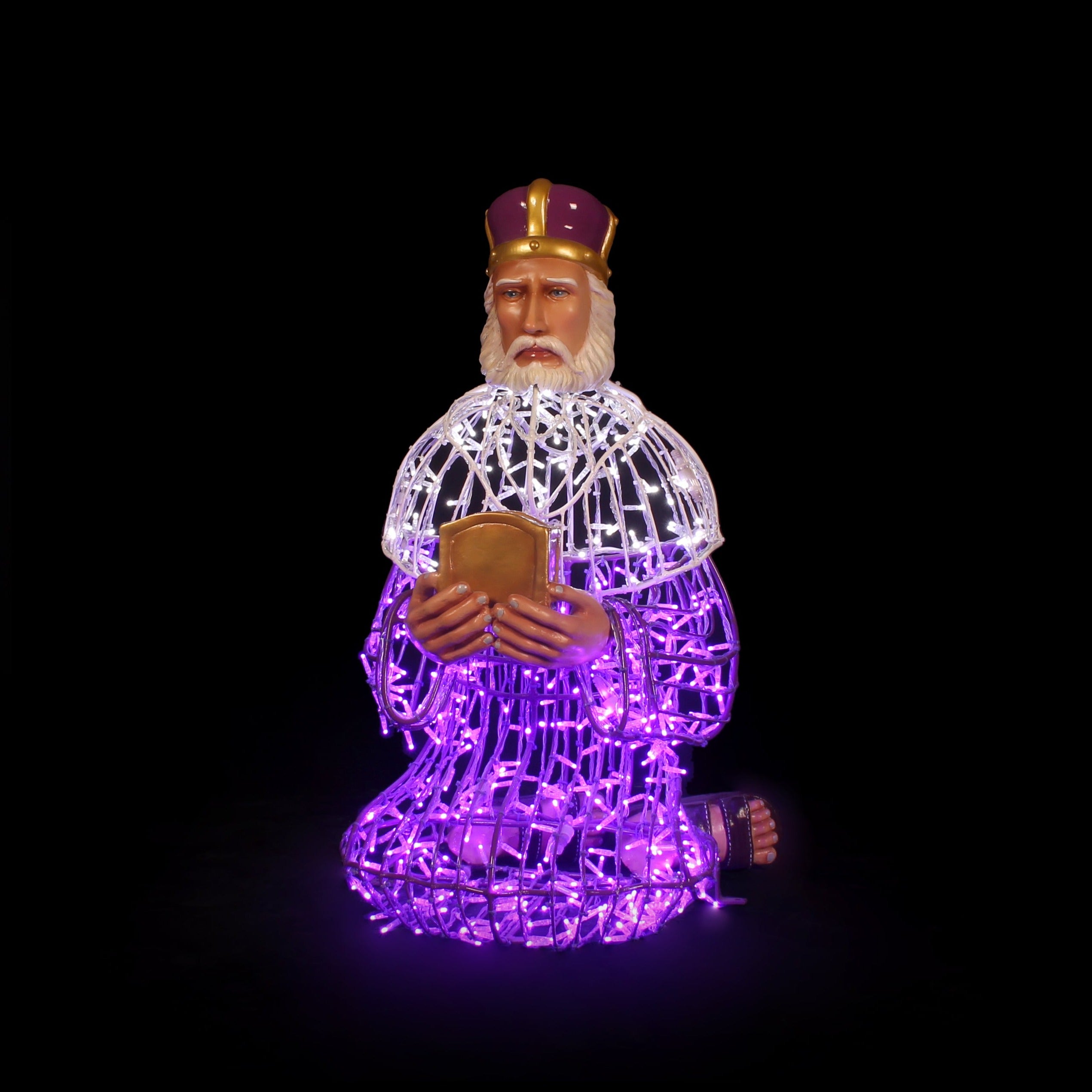King 2 - Violet/Cold White - Floor standing – Universal Statues LLC