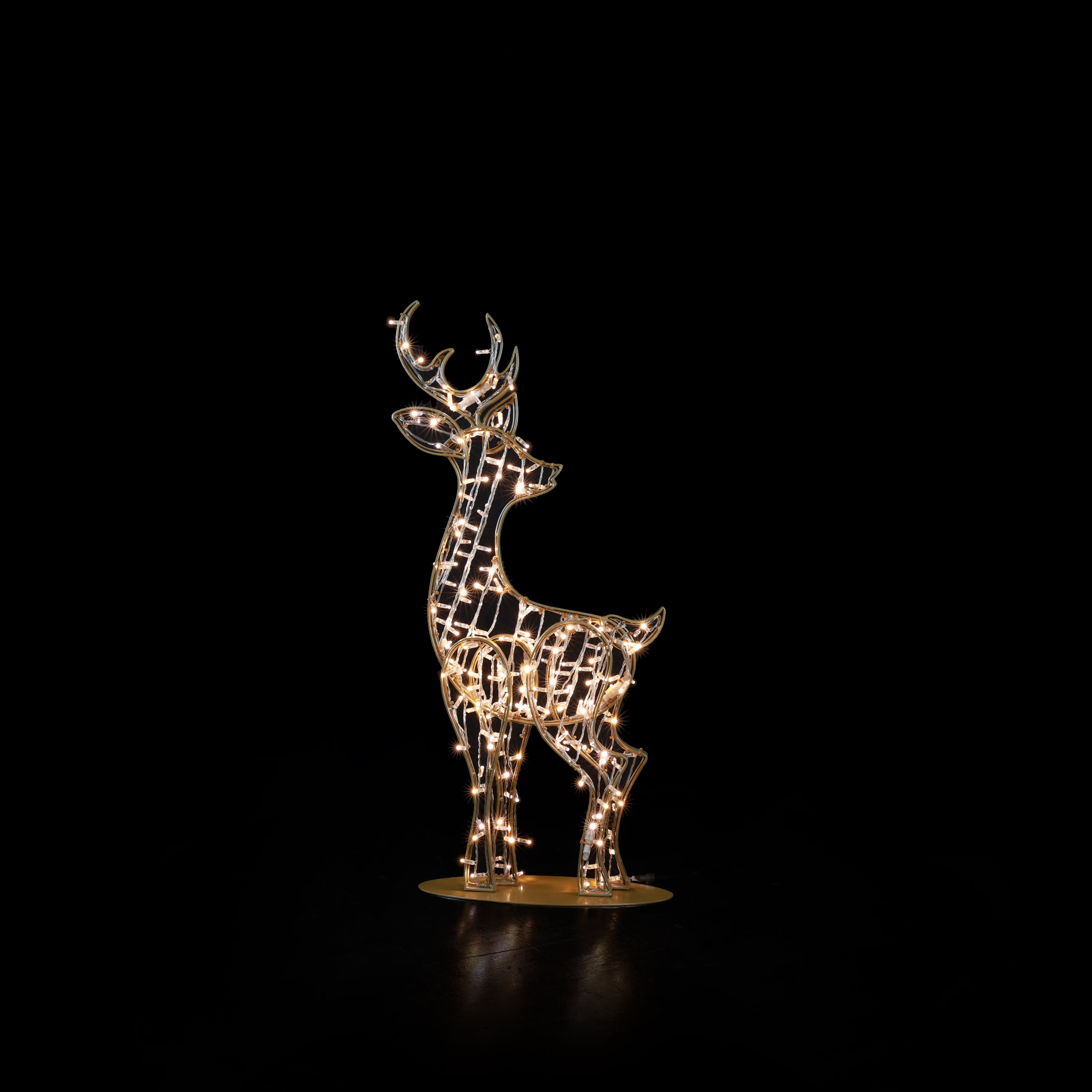 Illuminated Watchful Deer – Universal Statues LLC