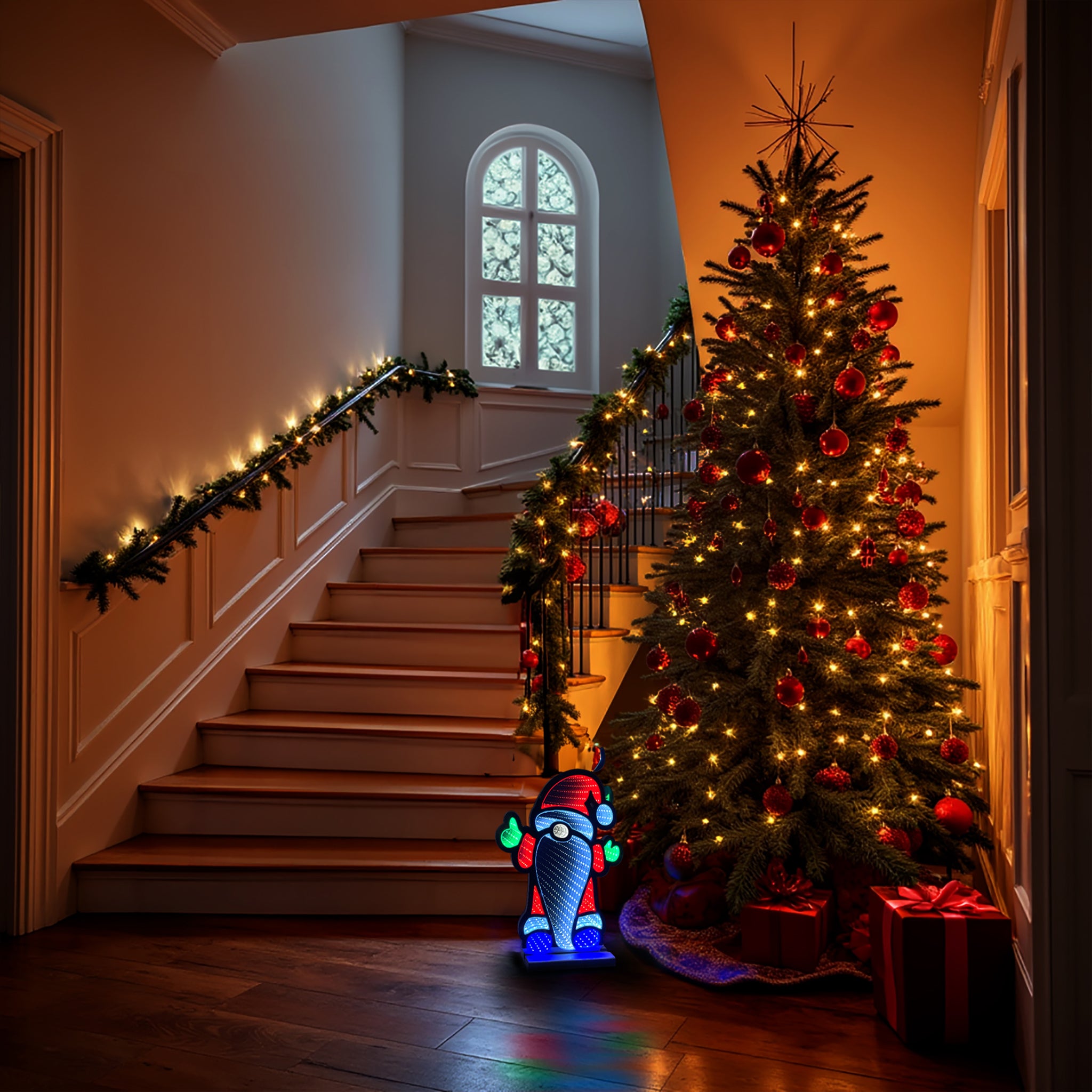 40cm Infinity Standing Gnome With Wooden Base – Universal Statues LLC