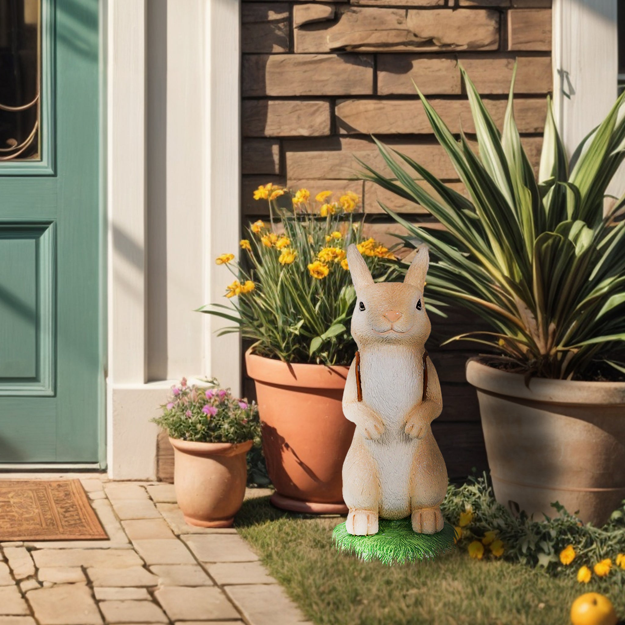 28-inch Easter Bunny with Basket - Modern Easter Decorations ...