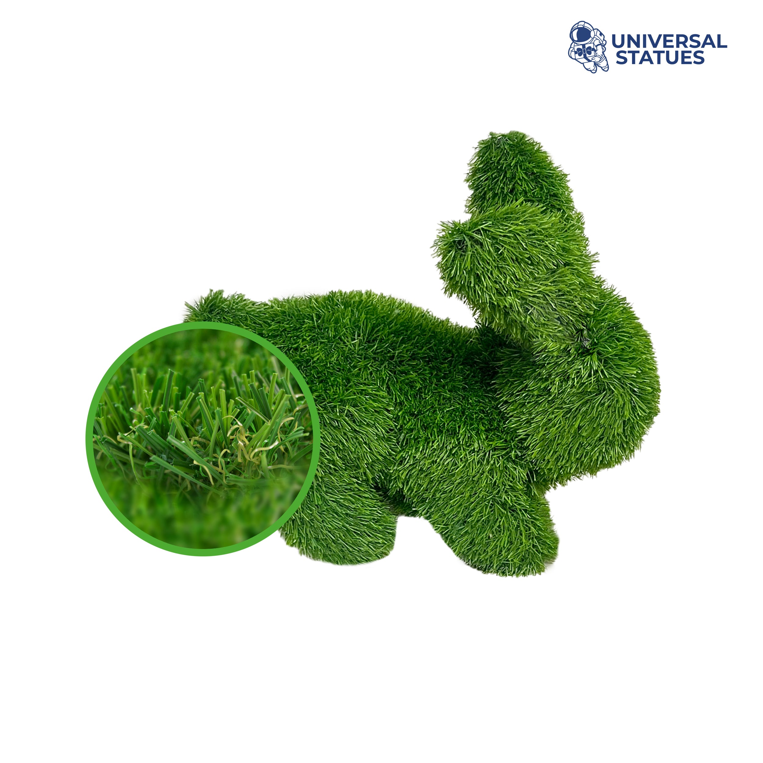 Lying Rabbit Green Look Topiary | Universal Statues LLC