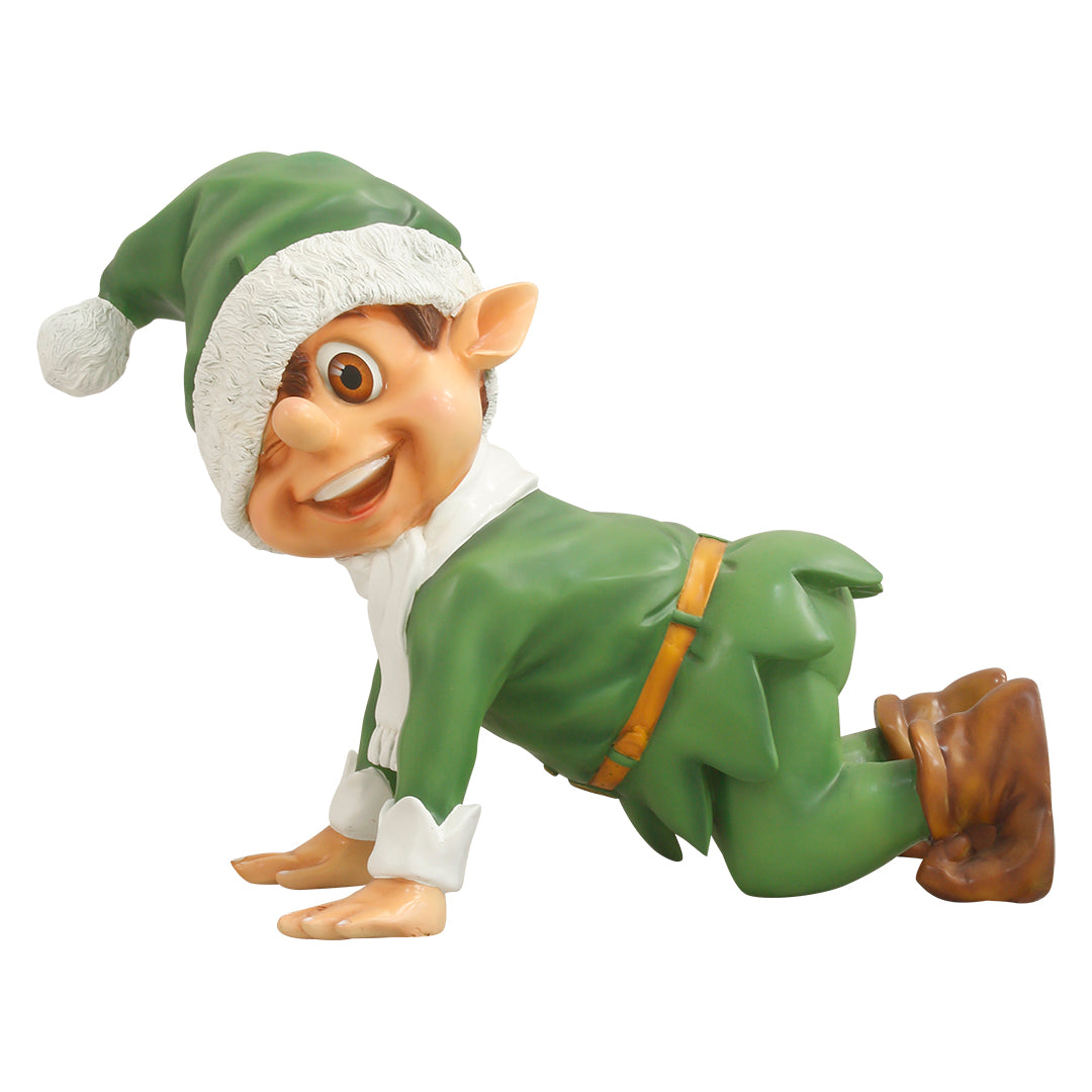 Crawling Santa Elf - Christmas Statues – Universal Statues LLC