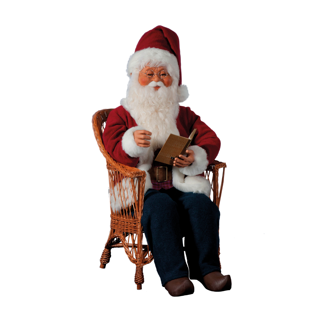 Talking Santa in a Chair - Animatronic Christmas Display – Universal ...