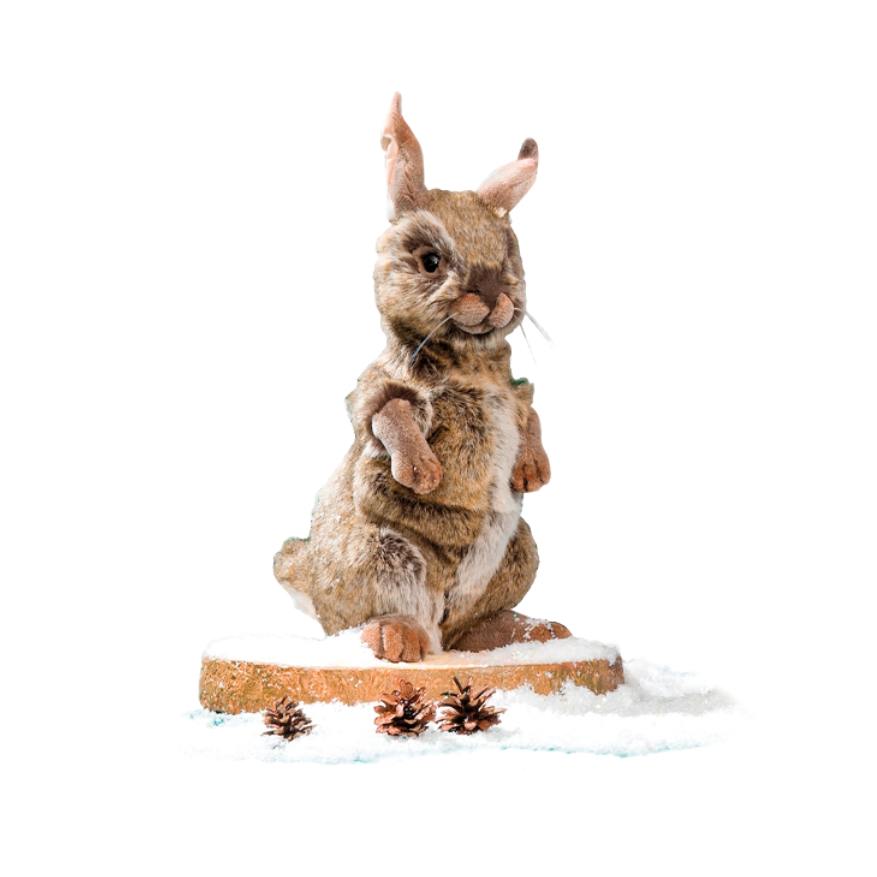 Brown rabbit, sitting – Universal Statues LLC