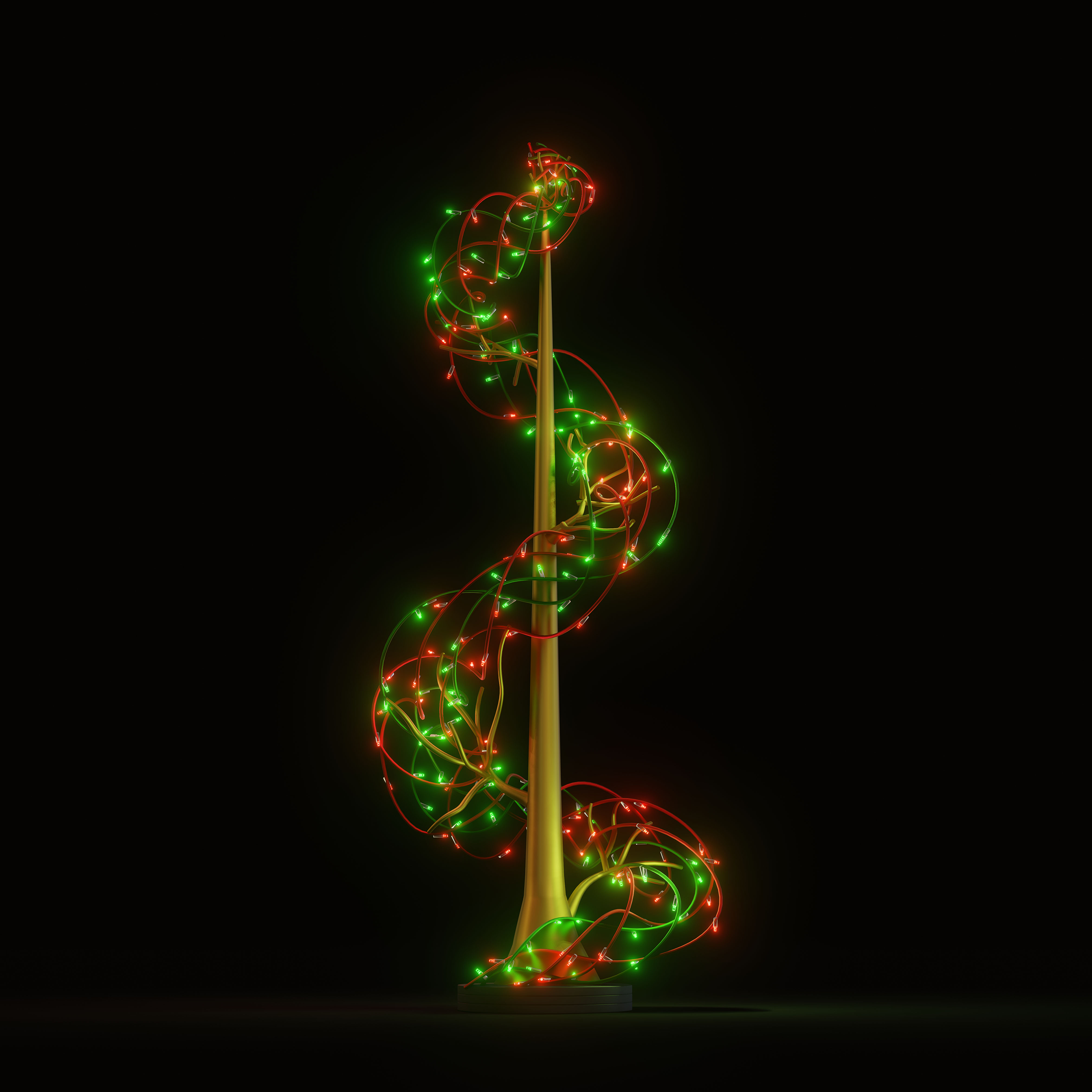 Slim Tree "Classic" - Red/Green - Floor standing – Universal Statues LLC